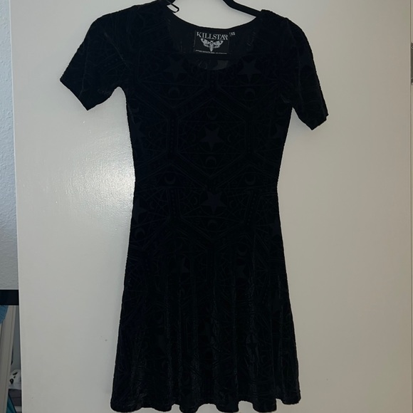 Killstar | Dresses | Velvet With Designs Killstar Xs Dress Black | Poshmark